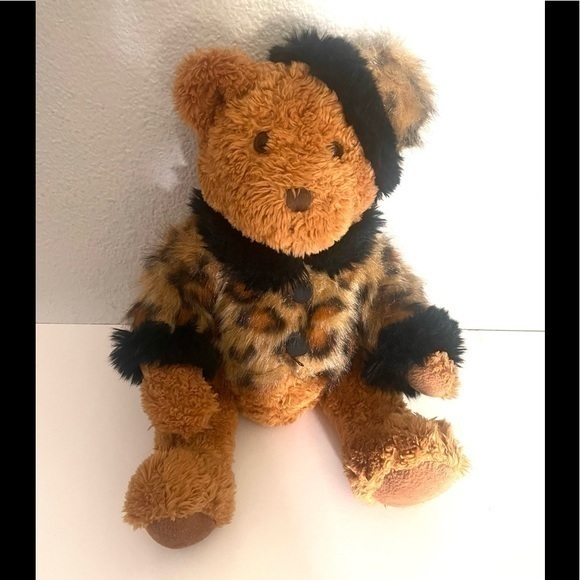 Dakin | Toys | Dakin A74 Lola Leopard Coat Teddy Bear Plush 4 Stuffed ...
